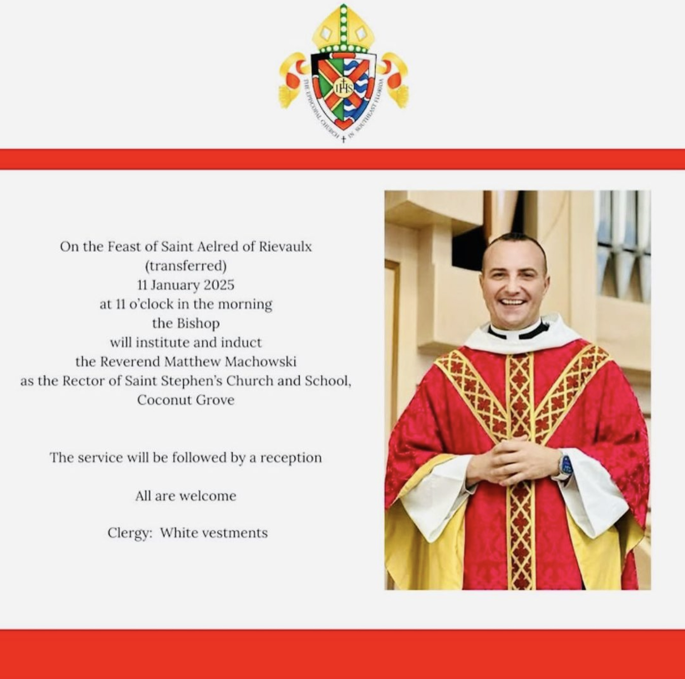 The Installation of The Reverend Matthew Machowski as Rector of St ...